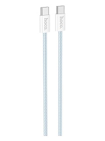 Купить Кабель Hoco X104 Usb-C to Usb-C 60W, 2m, голубой в СПБ по ...